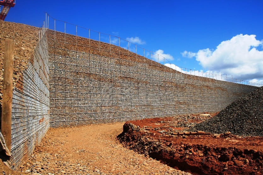 Geotrel ® - Muros de malla metálica